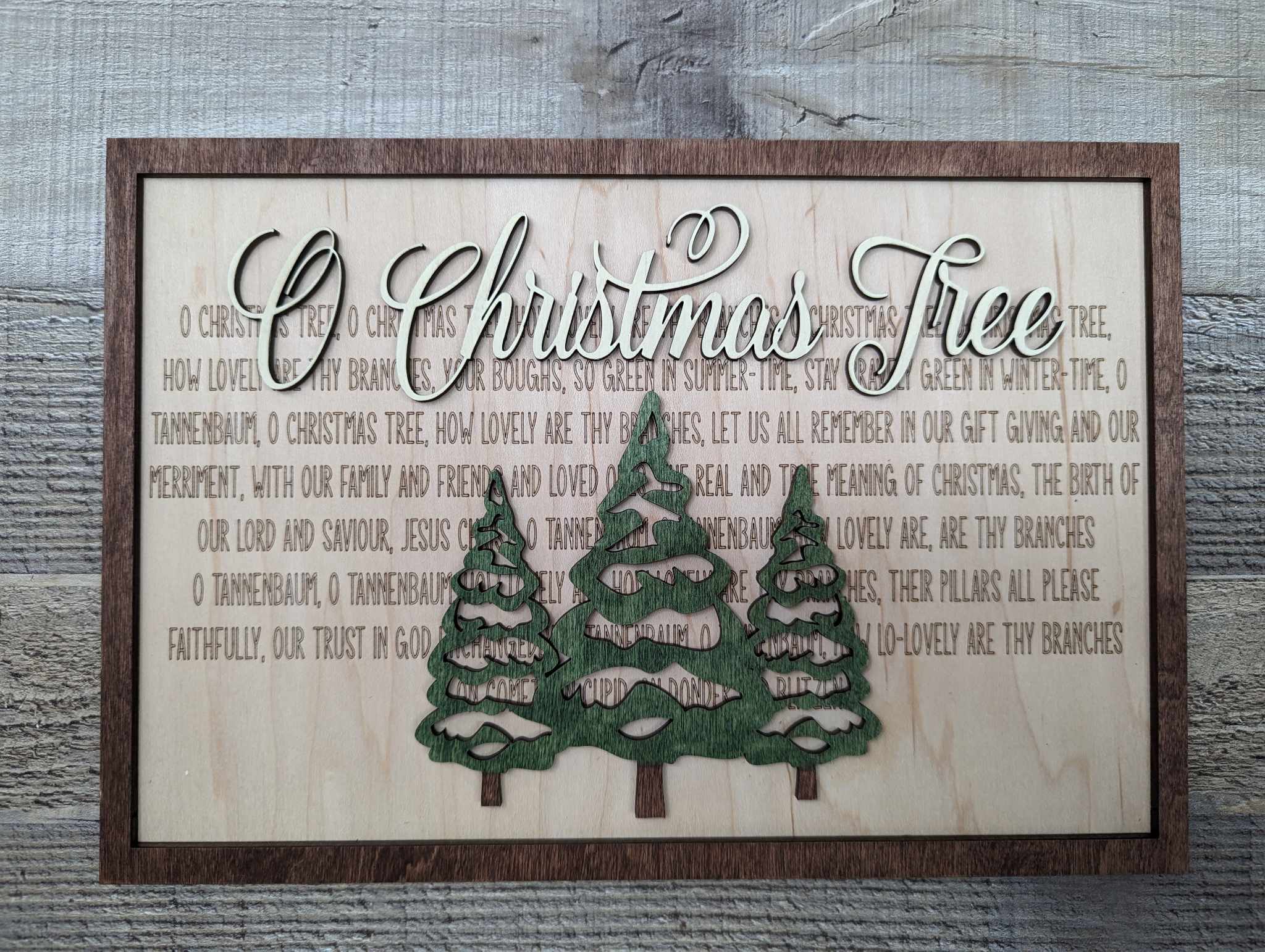 Layered Christmas Carol Joy to the World SVG File Laser Ready Glowforge ...